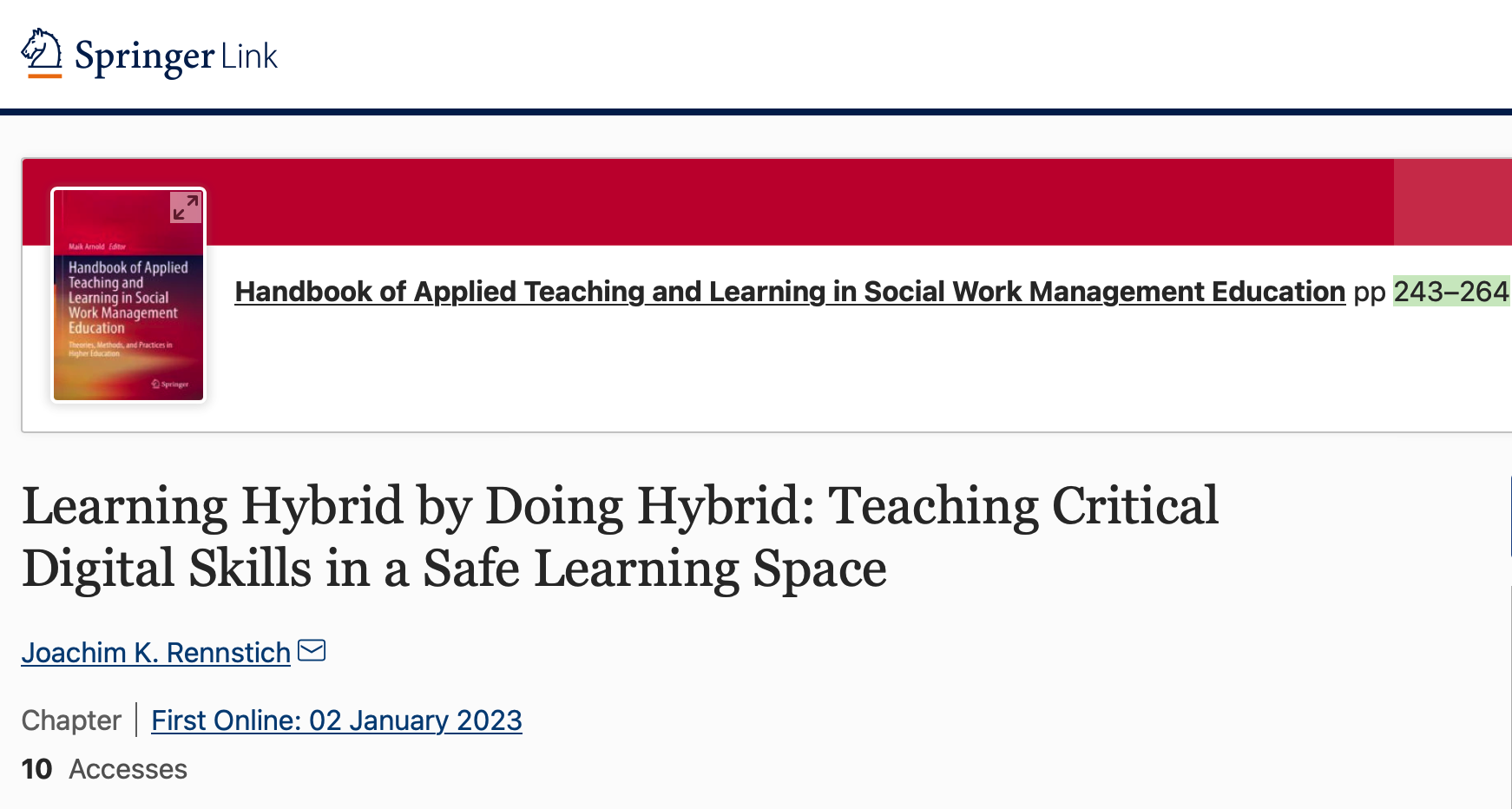 Learning hybrid by doing hybrid: Teaching critical digital skills in a safe learning space | digprof